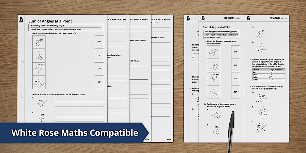 👉 Sum of Angles at a Point (teacher made) - Twinkl