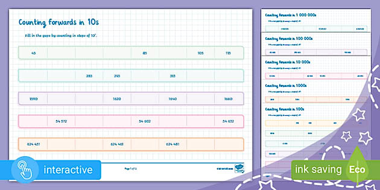 👉 Counting Forwards and Backwards Powers of 10 (Ages 9 - 10)