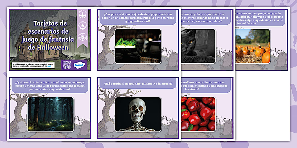 Tarjetas de reto: Halloween (Hecho por educadores) - Twinkl