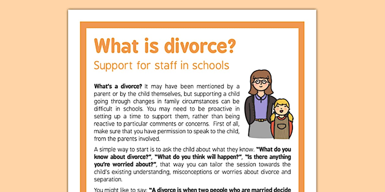 What is Divorce Support for Staff in Schools (teacher made)
