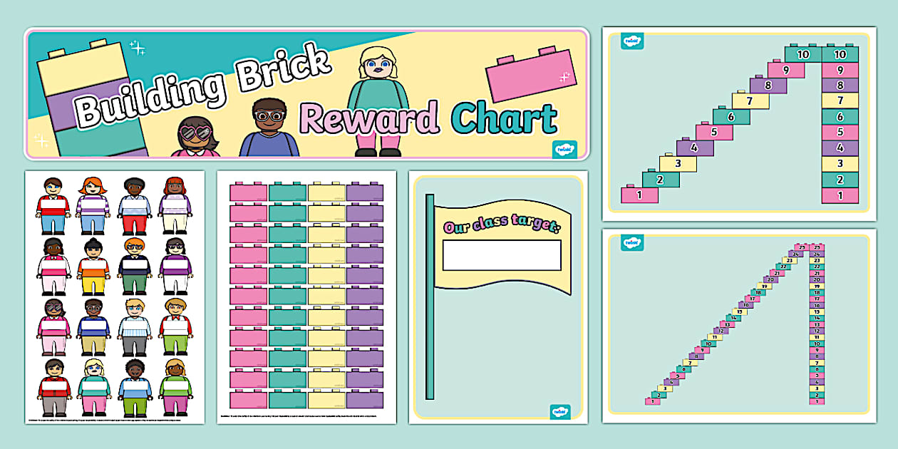 👉 Building Brick Reward Display Pack (teacher made)