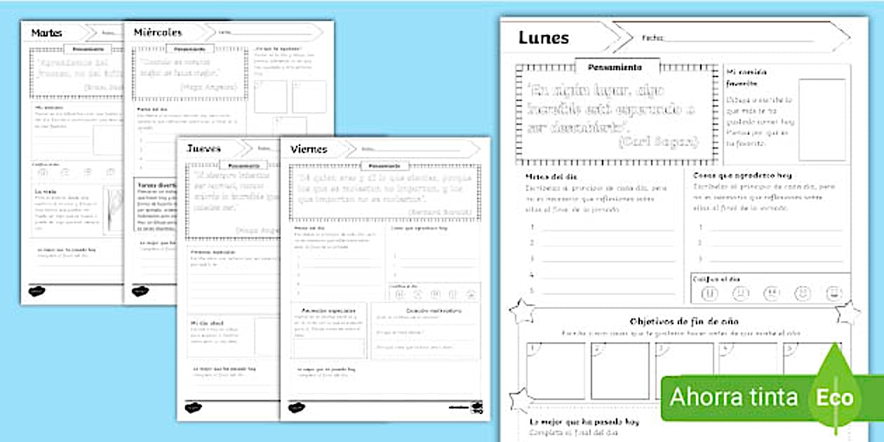 Mi diario de bienestar (teacher made) - Twinkl