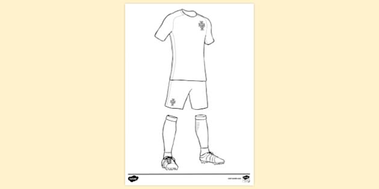 Portugal Home Kit Colouring Sheet | Colouring Sheets