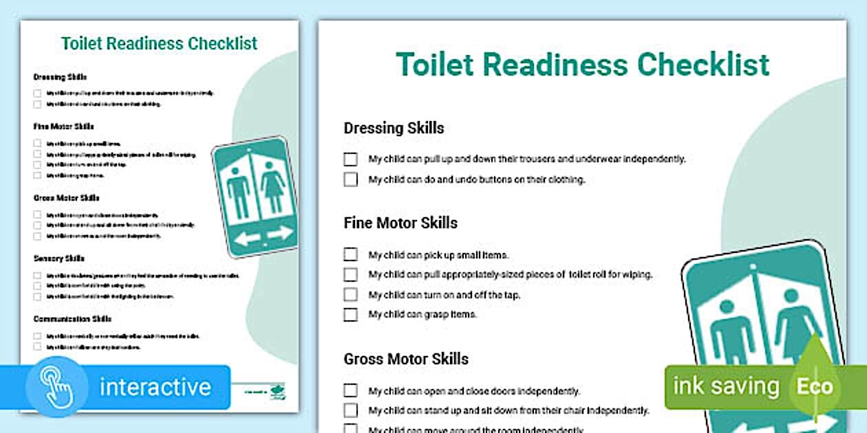 Toilet Readiness Checklist (teacher made) - Twinkl