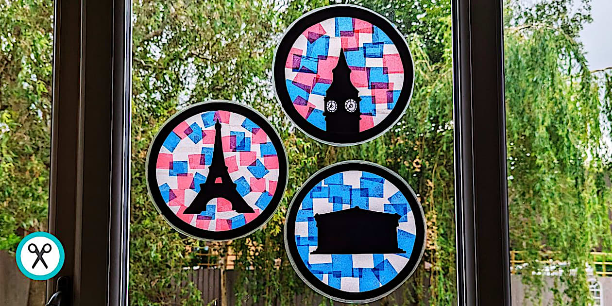 European Landmarks Sun Catchers | European Day of Languages