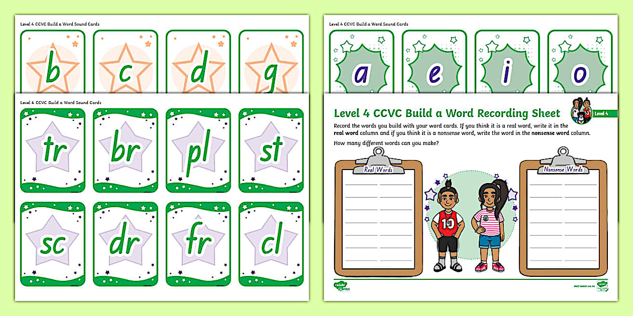 Level 4 CCVC Build a Word Game