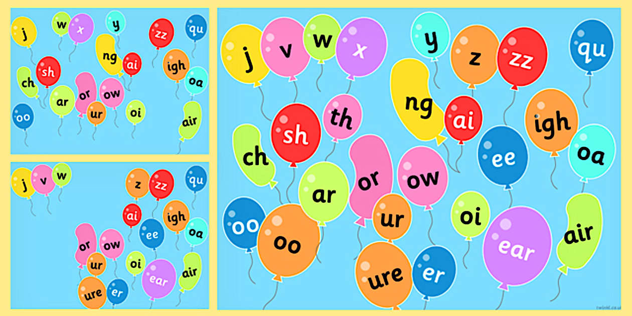 Phonics Balloon Game - Phoneme Pop - Phase 3 (teacher made)