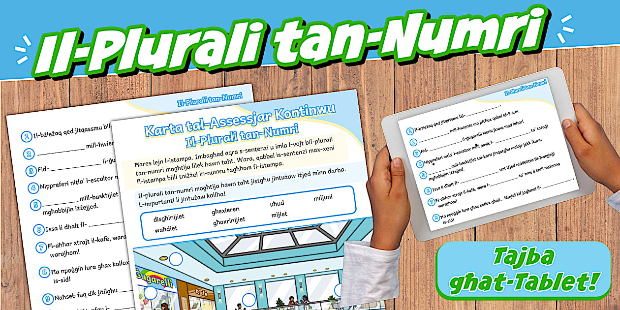 Karta tal-Assessjar: Il-Plurali tan-Numri