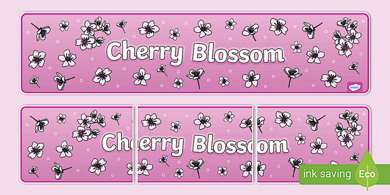 Cherry Blossom Display Banner (Hecho por educadores)