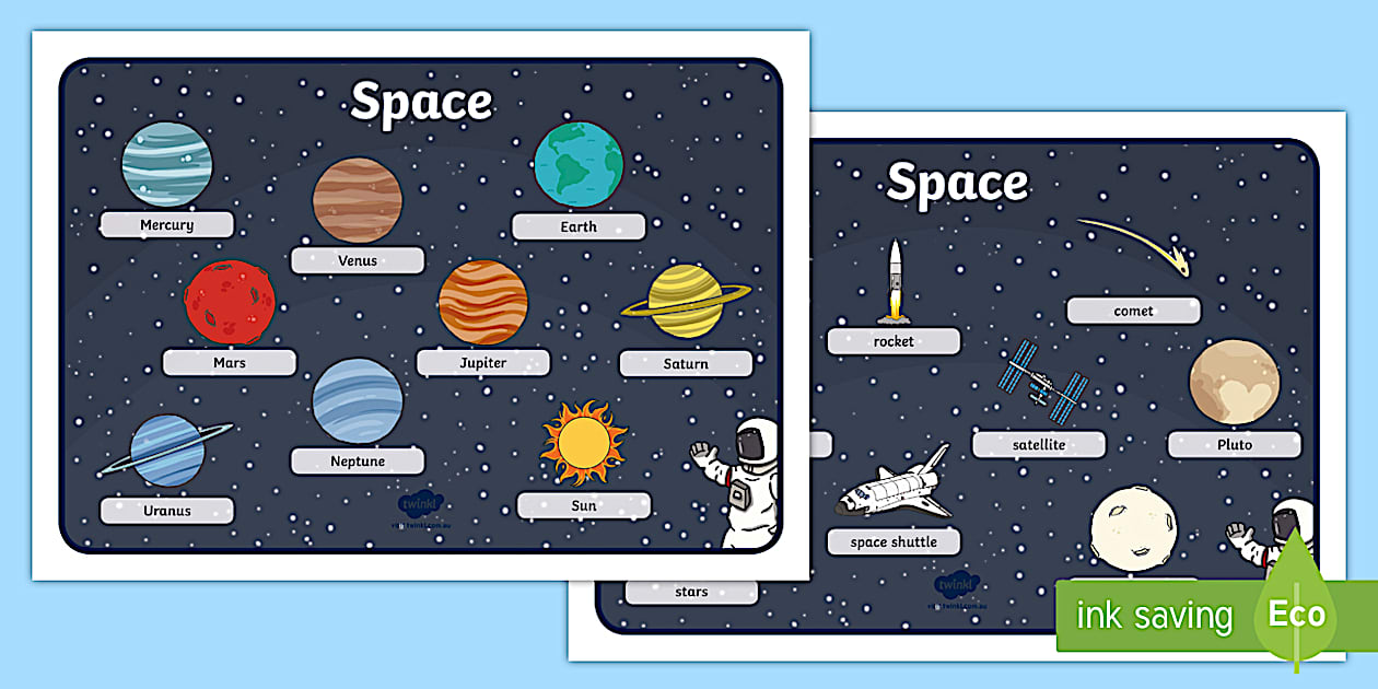 TAS Space Word Mat - Australia (Hecho por educadores)