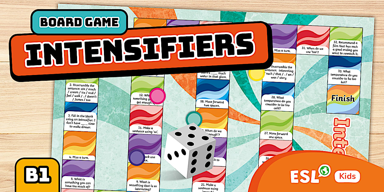 ESL Intensifiers Board Game [Kids, B1]