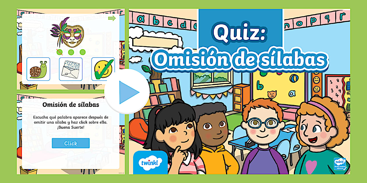 Power Point: Manipulación de sílabas - omisión de sílabas