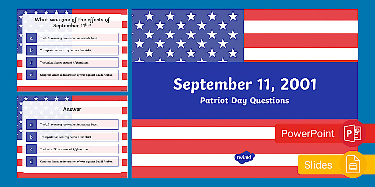 Engaging Patriot Day Quiz for 6th-8th Grade | Twinkl USA
