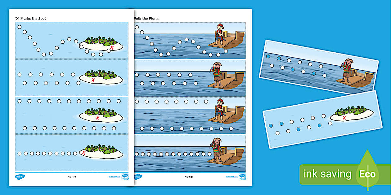 Pirates Hole Punch Fine Motor Skills Activity (teacher made)
