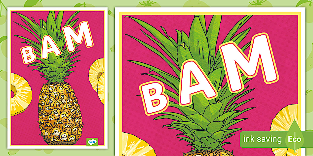 Pineapple Pop Art Display Poster