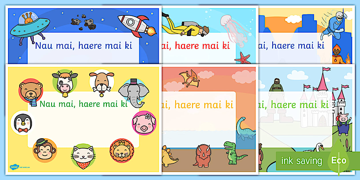 Welcome in Māori Signs and Labels | Twinkl