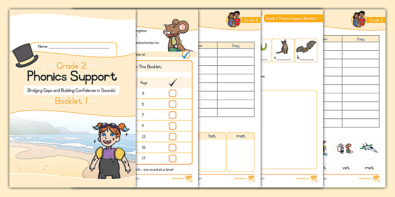 Grade 2 Phonics Support Booklet 1 (teacher made) - Twinkl