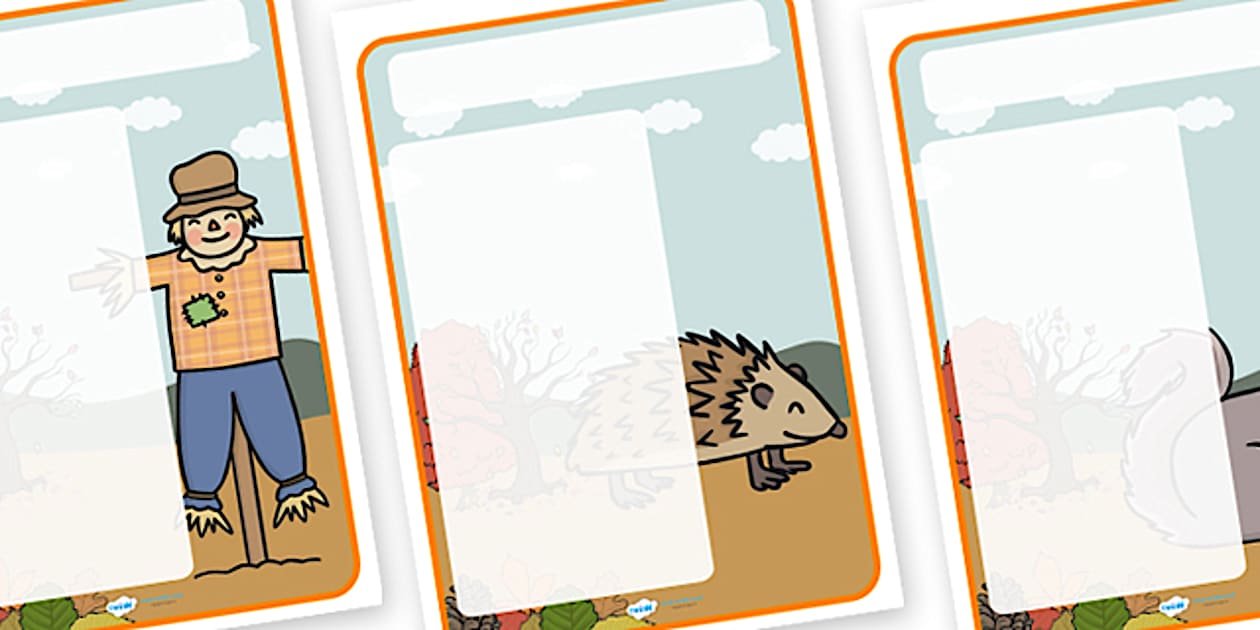 Editable Autumn Themed Target Posters (teacher made)