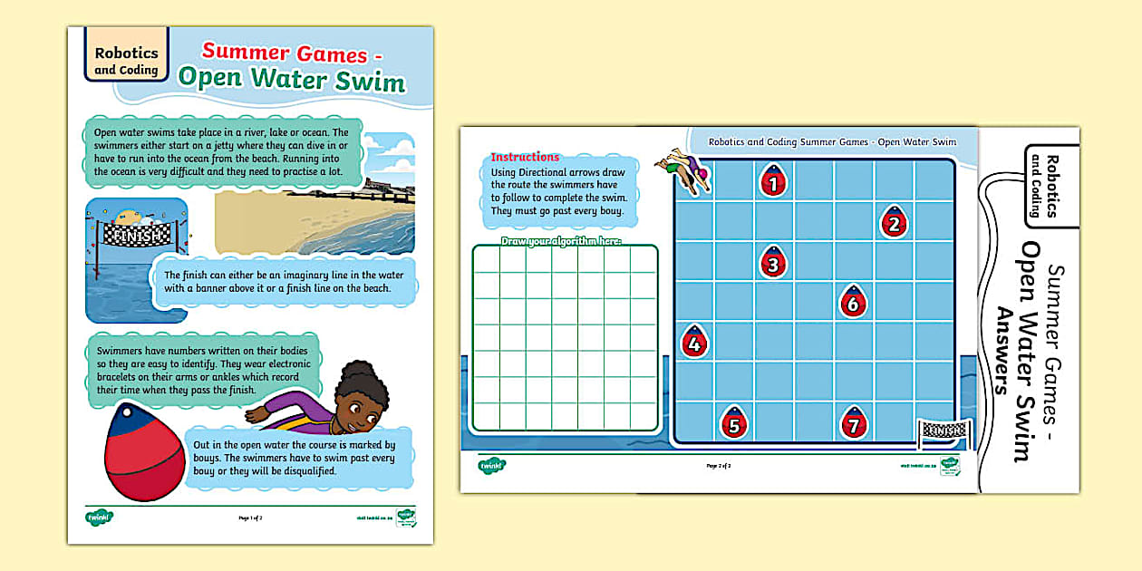 Robotics and Coding - Summer Games - Open Water Swim