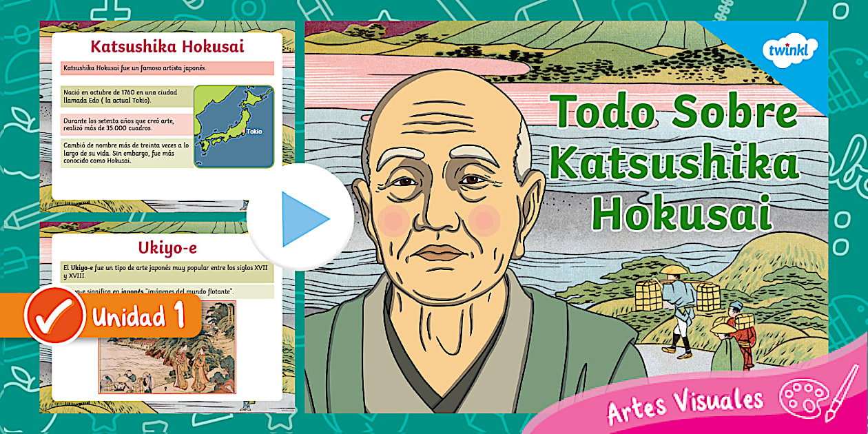 PowerPoint Todo Sobre Katsushika Hokusai (teacher made)