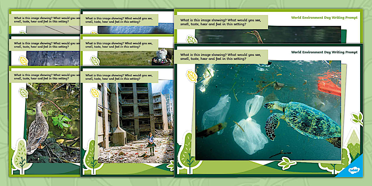 World Environment Day Writing Prompt Display Photos - Twinkl