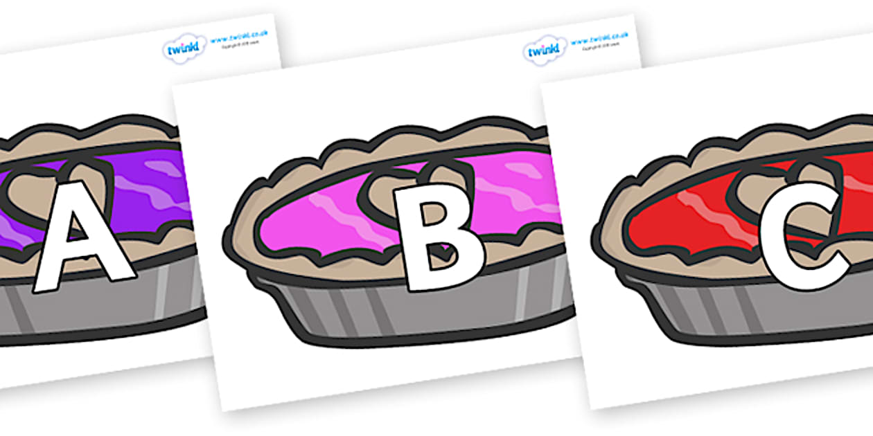 A-Z Alphabet on Jam Tarts