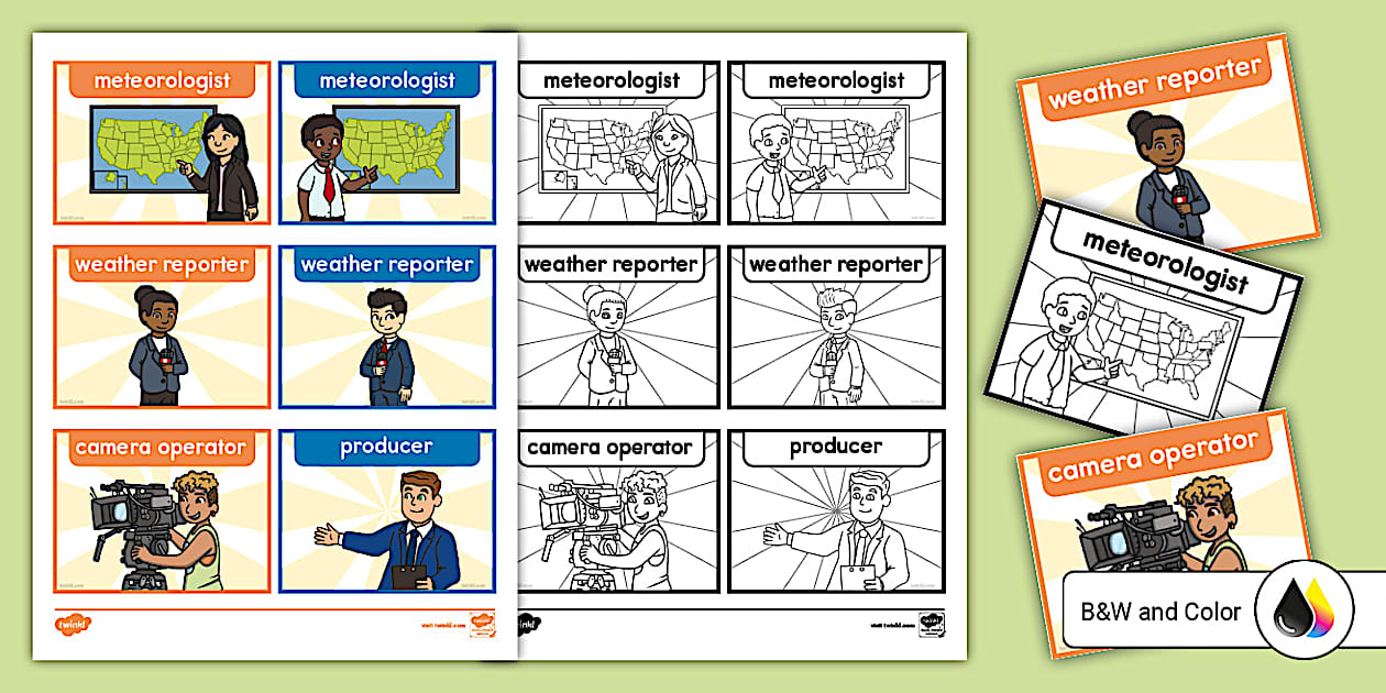 Weather Station Dramatic Play Badges (teacher made) - Twinkl