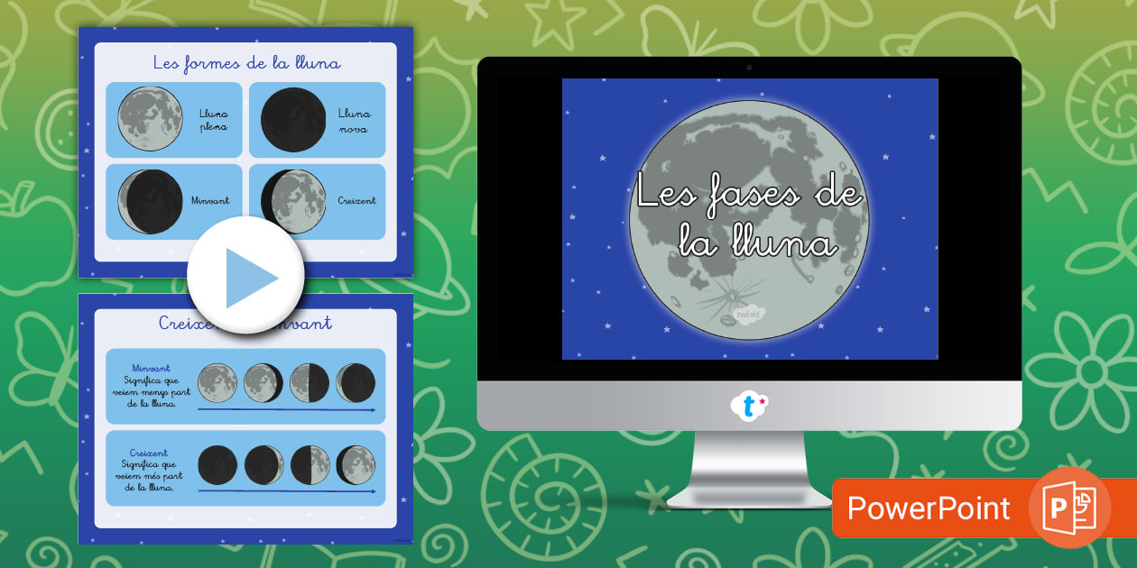 Presentació: Les fases de la lluna - Català (Teacher-Made)