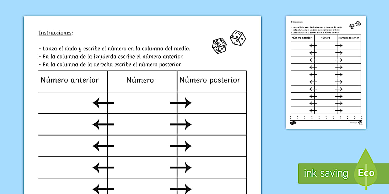 Ficha de actividad: Uno más uno menos. - Ficha de actividad