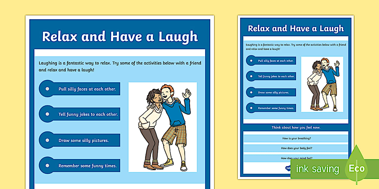 Mindful Me: Relax and Have a Laugh Activity (teacher made)