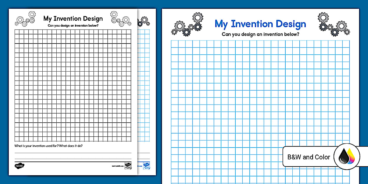 My Invention Design Worksheet (teacher made) - Twinkl