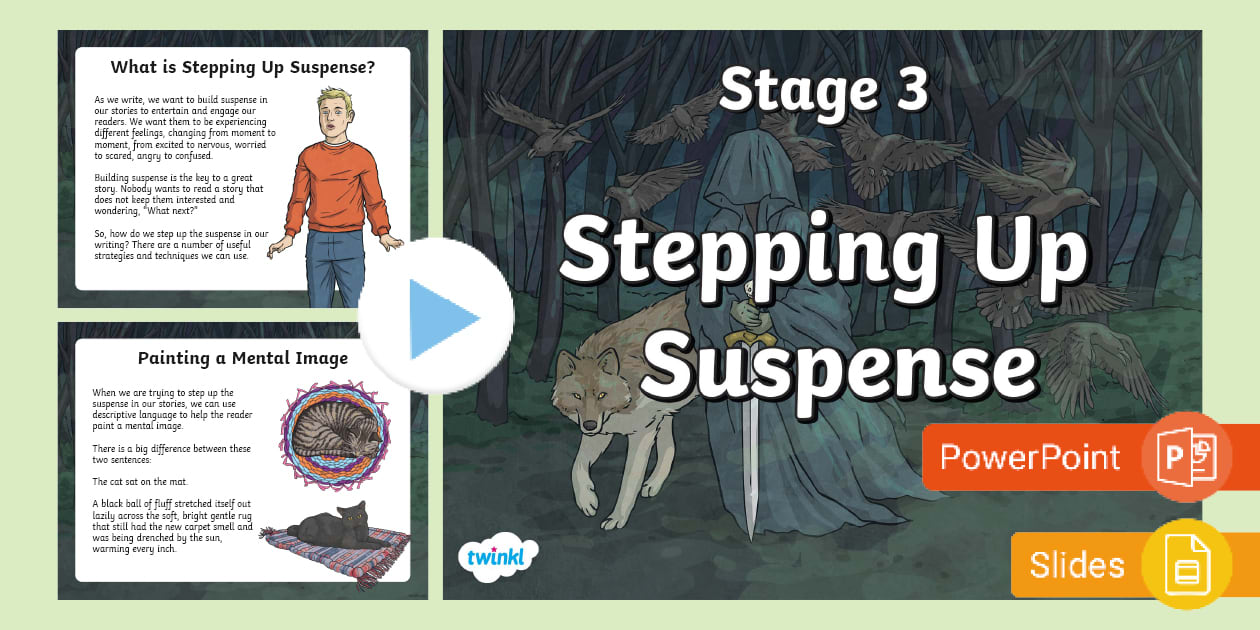 Stage 3 - Stepping Up Suspense PowerPoint Ι Writing Skills