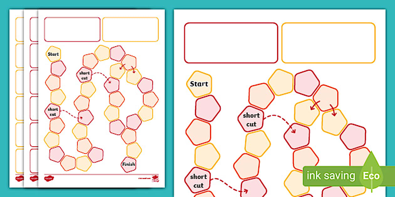 Blank Board Game Template: Teacher-Made Printable for Pupils