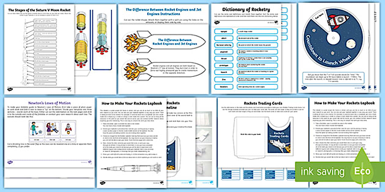 Rockets Lapbook for 3rd-5th Grade (Teacher-Made) - Twinkl