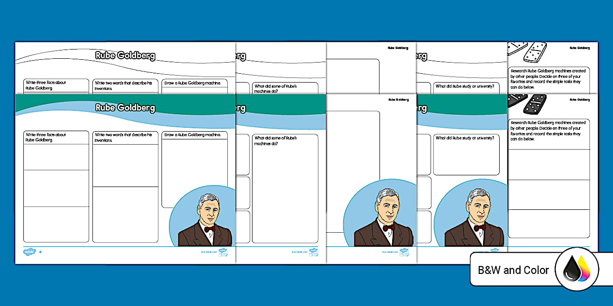 Rube Goldberg Differentiated Research Worksheet