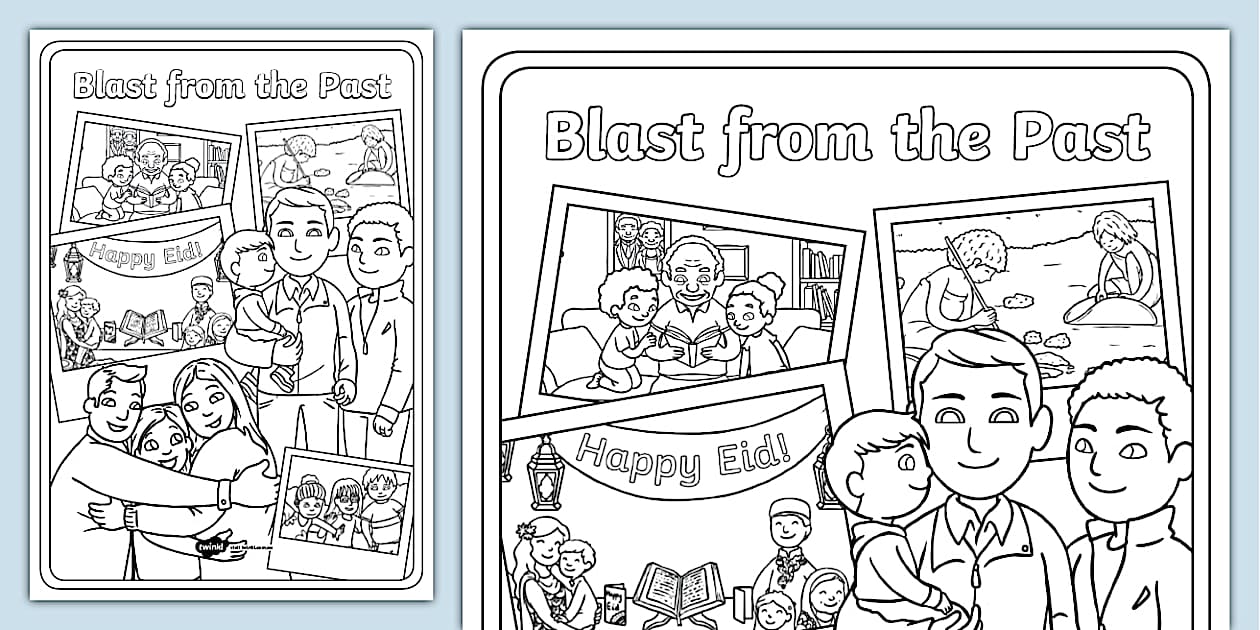 TAS Blast from the Past Foundation Title Colouring Page