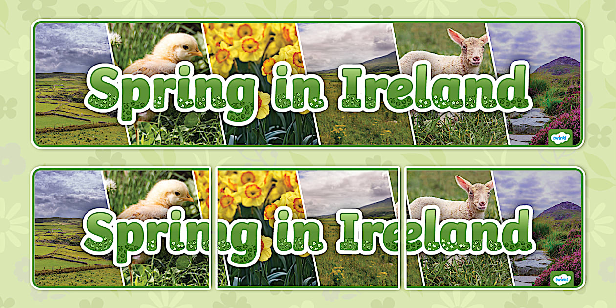 Spring in Ireland Photo Display Banner (teacher made)