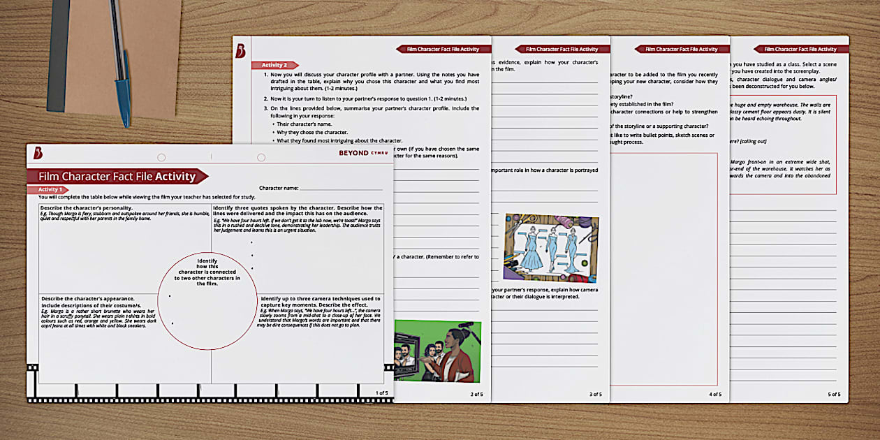 Film Character Fact File Activity (teacher made) - Twinkl