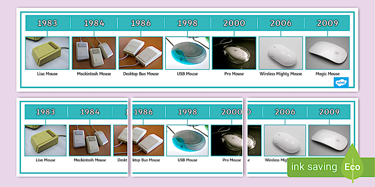 Apple Mice Display Timeline (Teacher-Made) - Twinkl