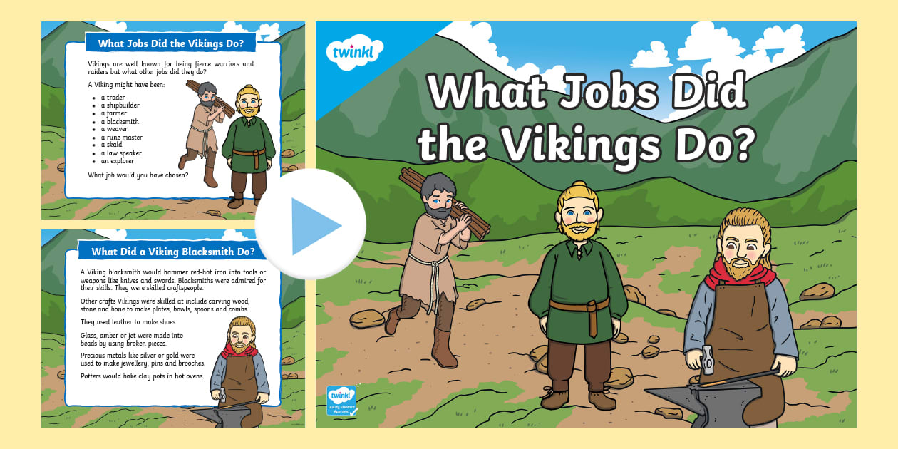 What Jobs Did the Vikings Do? PowerPoint - Twinkl