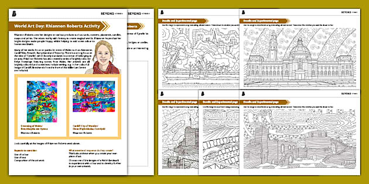 World Art Day: Rhiannon Roberts Activity (teacher made)