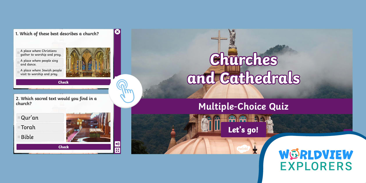 RE: Churches and Cathedrals: KS1 Interactive Quiz
