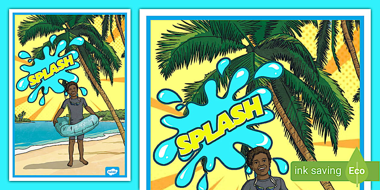 Beach Pop Art Display Poster