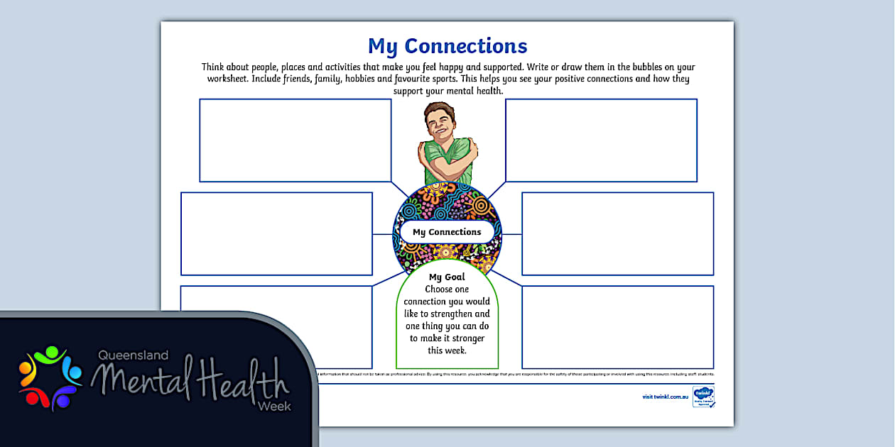 My Connections My Mental Health Brainstorm Activity