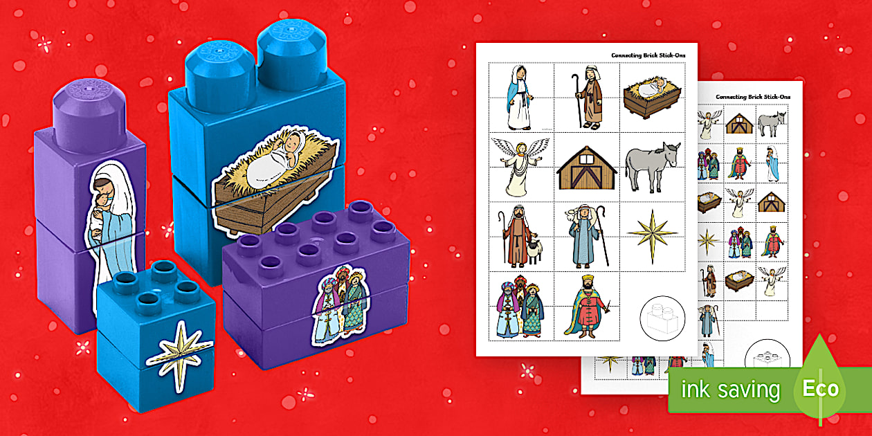 The Nativity Matching Connecting Bricks Game (teacher made)