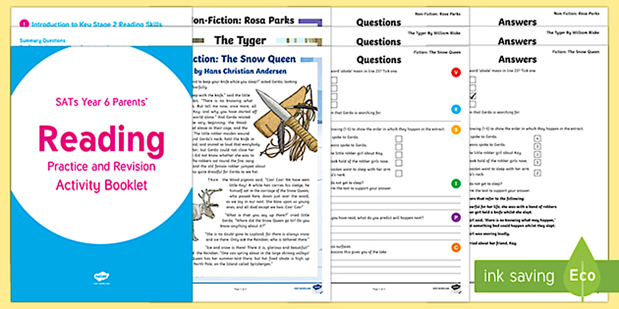 KS2 SATs Reading Practice & Revision Papers | Parent Support