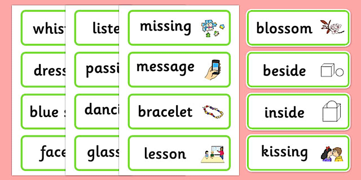 Editable Medial 's' Word Cards (professor feito) - Twinkl