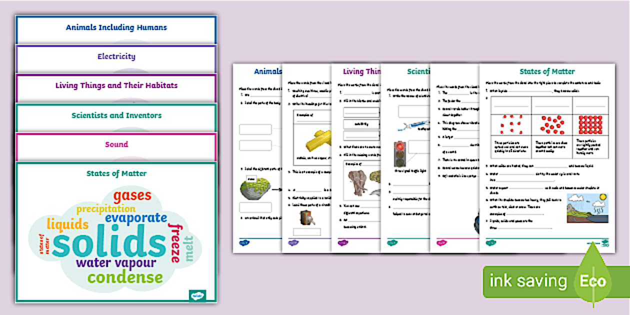 Year 4 Science Key Vocabulary Clouds and Retrieval Questions Pack