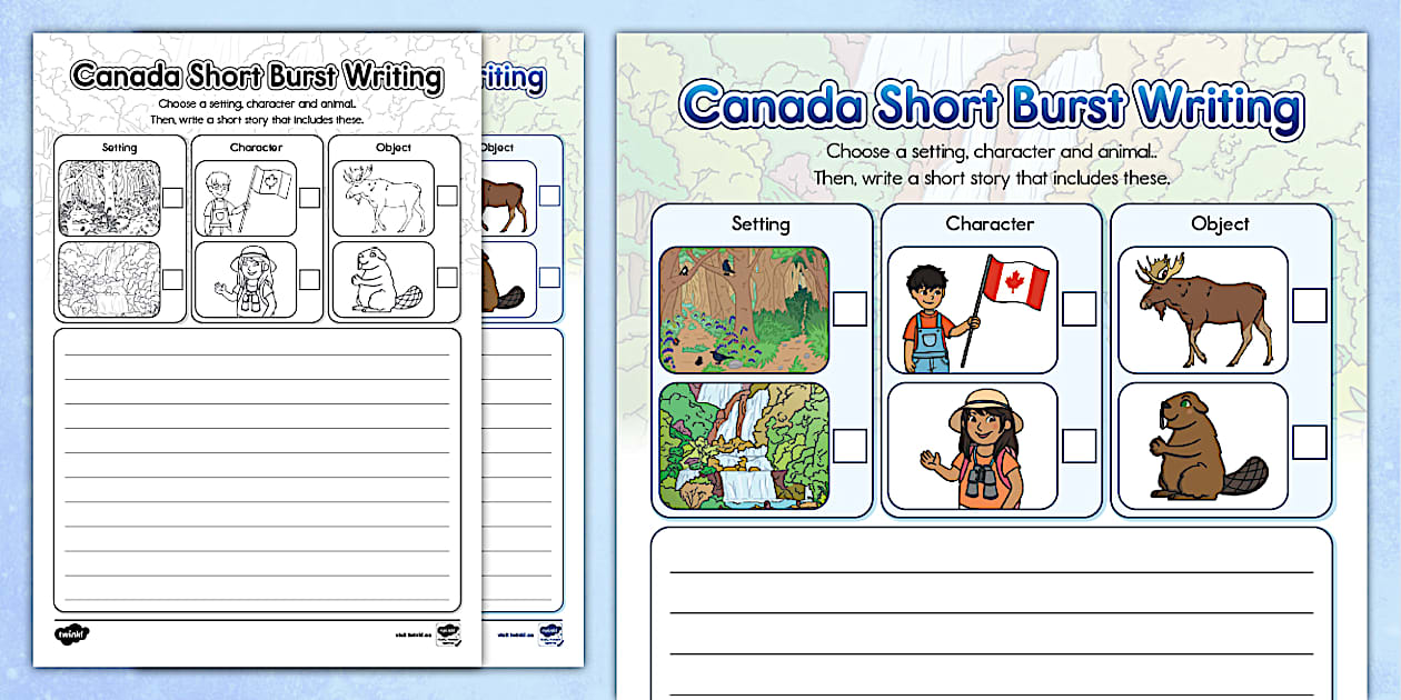 Writing a Short Story Template - Inspire Young Authors