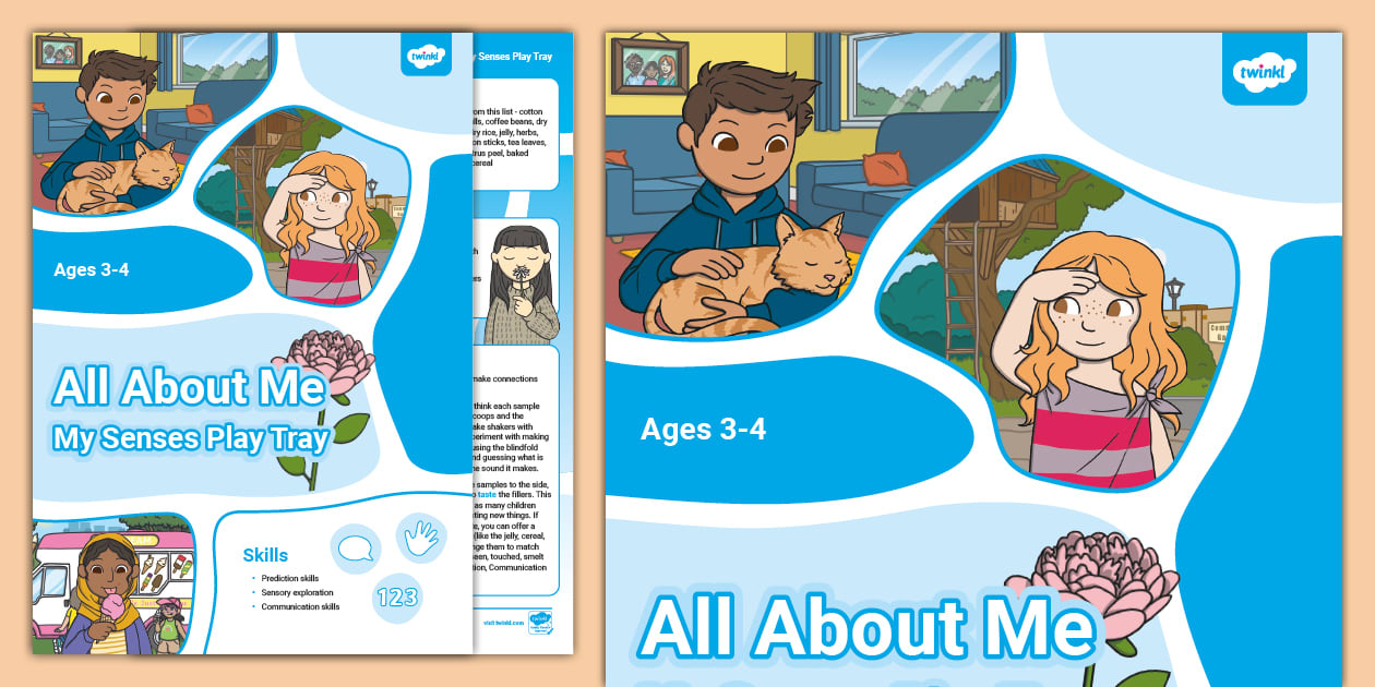 Northern Ireland EYFS Age 3-4 Play Tray: All About Me - My Senses